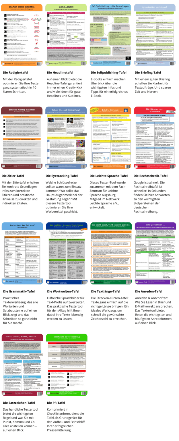 Texterseminare, Beratung, Texterausbildung